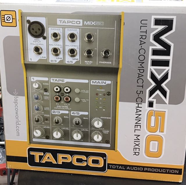 Tapco M50 5 Channel Mixer, Audio, Soundbars, Speakers & Amplifiers on ...