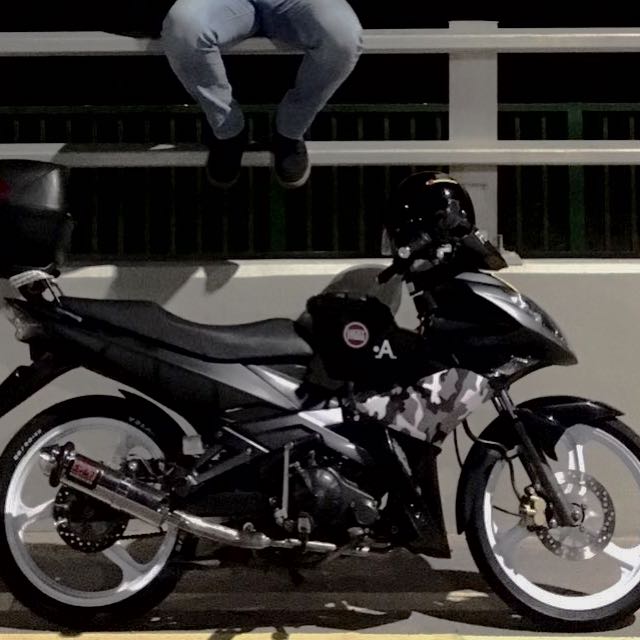 white racing boy rcb 3 spoke / batang rim, Motorcycles, Motorcycle ...