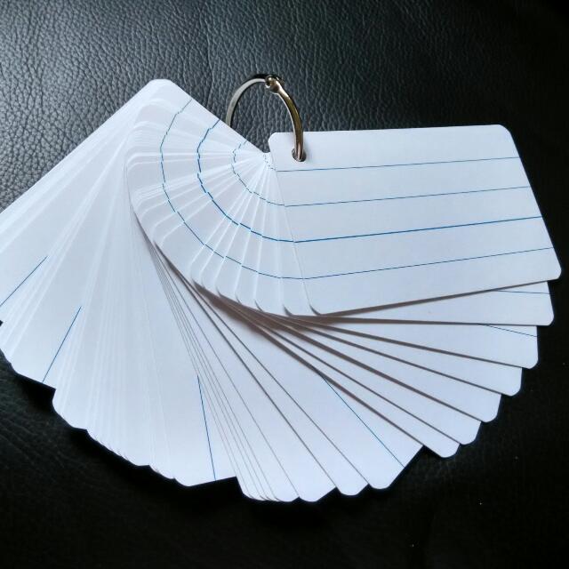 Blank Word Cards With Lines, Hobbies & Toys, Stationery & Craft, Other ...