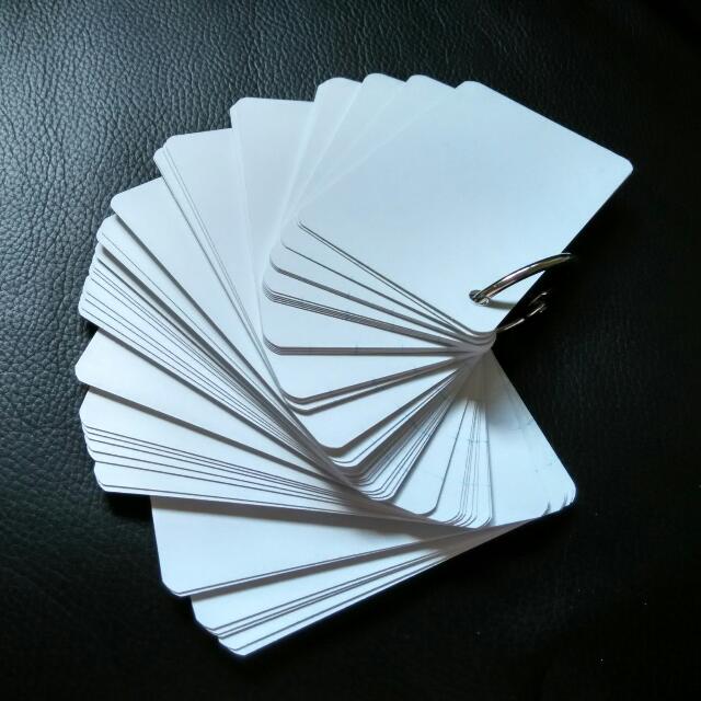 Blank Word Cards With Lines, Hobbies & Toys, Stationery & Craft, Other ...