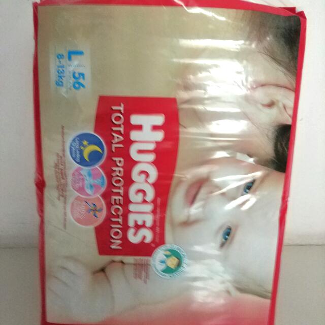 Huggies Total Protection L Size diaper, Babies & Kids, Babies & Kids ...