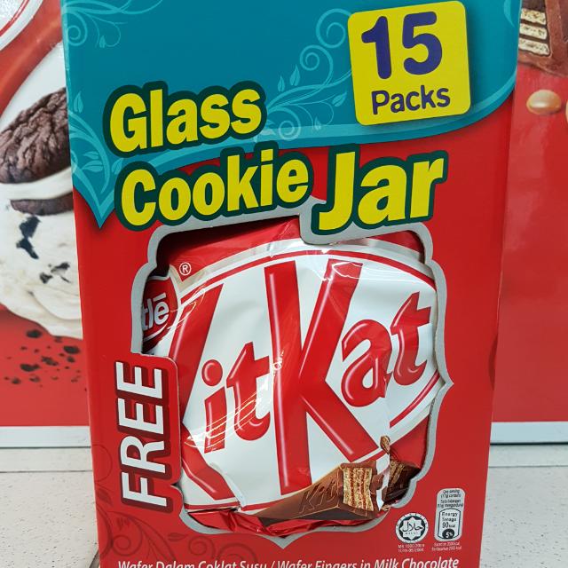 KITKAT JAR. FREE KIT KAT INSIDE, Food & Drinks, Packaged & Instant Food ...