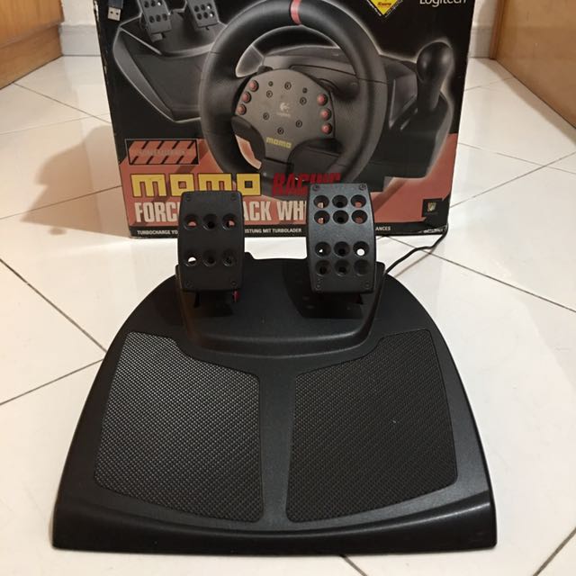 Logitech MOMO Force Feedback Racing Wheel, Toys & Games, Video Gaming ...