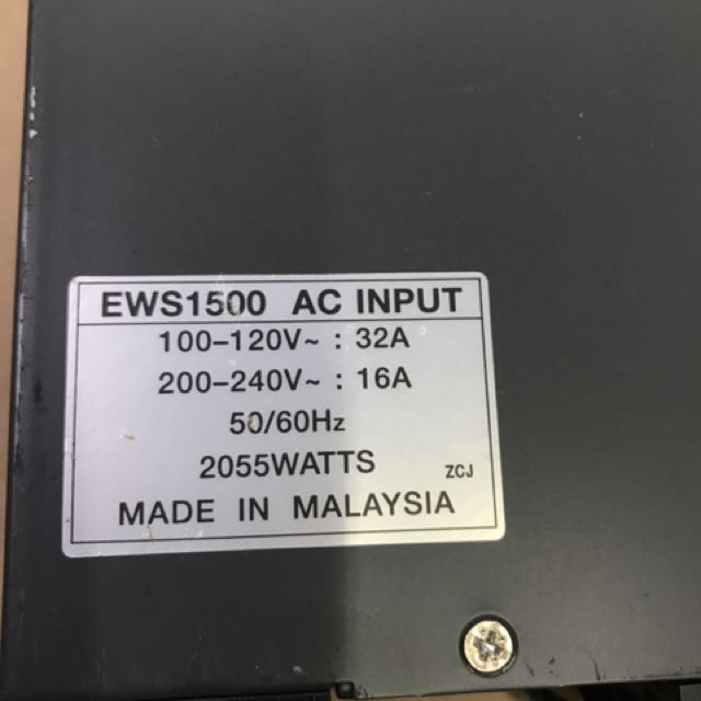 Nemic Lambda Fixed Voltage Power Supply EWS-1500-24, Audio, Other Audio Equipment on Carousell