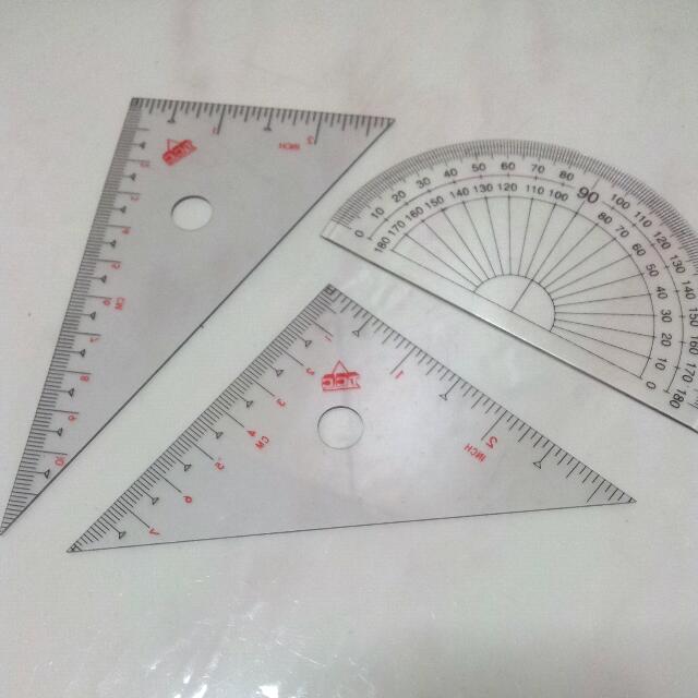 Set Square & Protractor, Hobbies & Toys, Stationery & Craft, Craft ...
