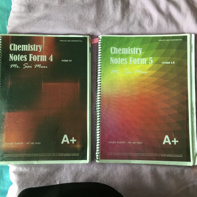 Chemistry Notes Form 4 & Form 5 By Mr Sai Mum, Hobbies & Toys, Books ...