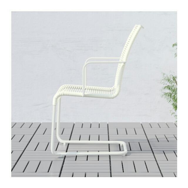 IKEA VASMAN Chair with Armrests, Furniture & Home Living, Furniture ...