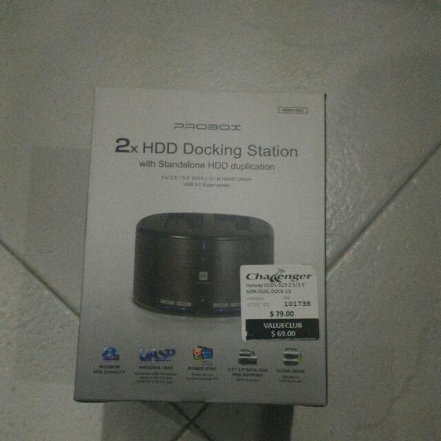 Probox 2x HDD Docking Station HUD1-SU3, Computers & Tech, Parts ...