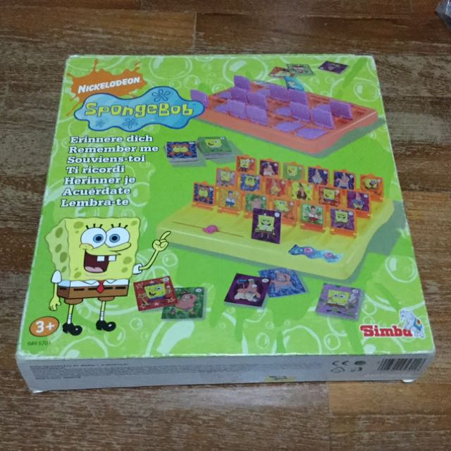 Spongebob Remember me Game, Hobbies & Toys, Toys & Games on Carousell