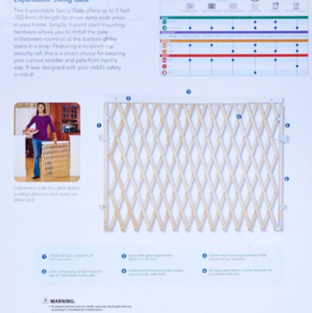 The First Years Expandable Swing Gate, Babies & Kids, Babies & Kids ...