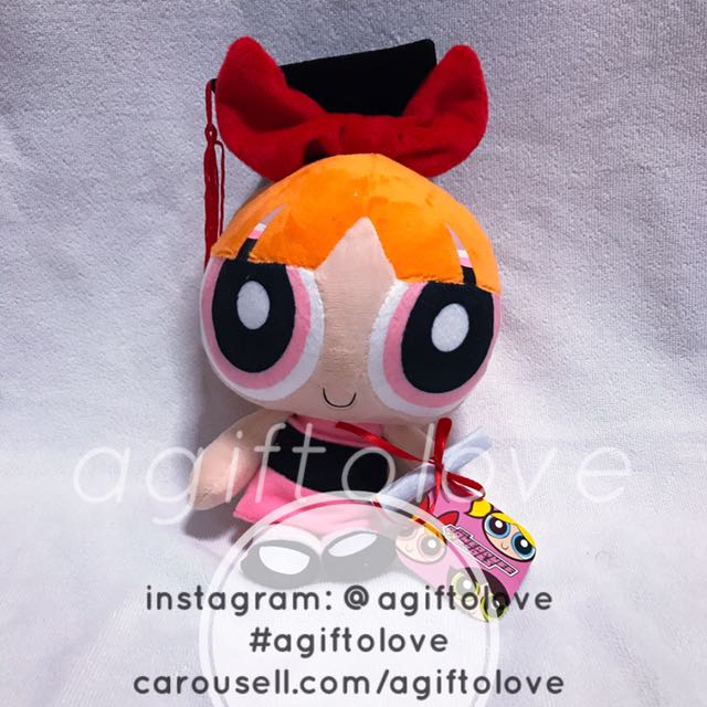 Blossom Powerpuff Girls Graduation Plush, Hobbies & Toys, Toys & Games ...