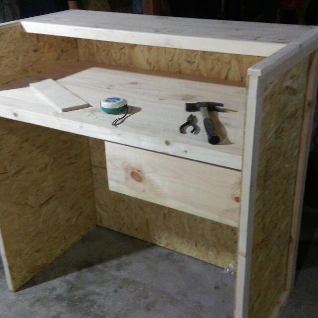 Counter Table.meja Cashier, Furniture & Home Living, Furniture, Tables ...