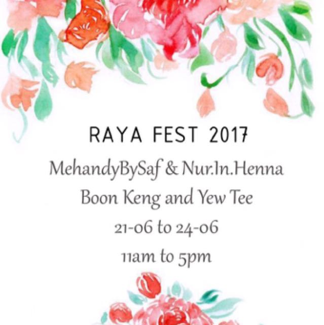 Henna For RAYA, Lifestyle Services, Beauty & Health Services on Carousell