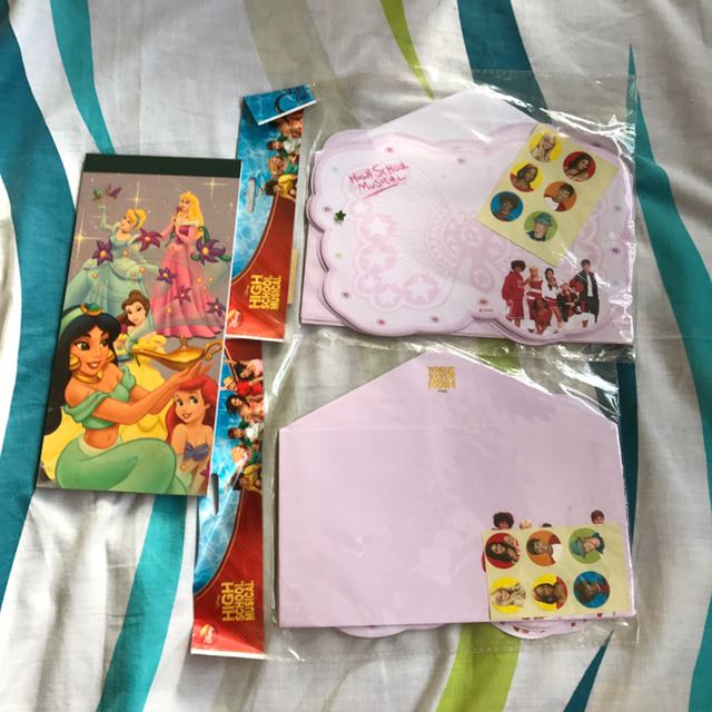 High School Musical Letters With Envelopes And Princess Notepad ...