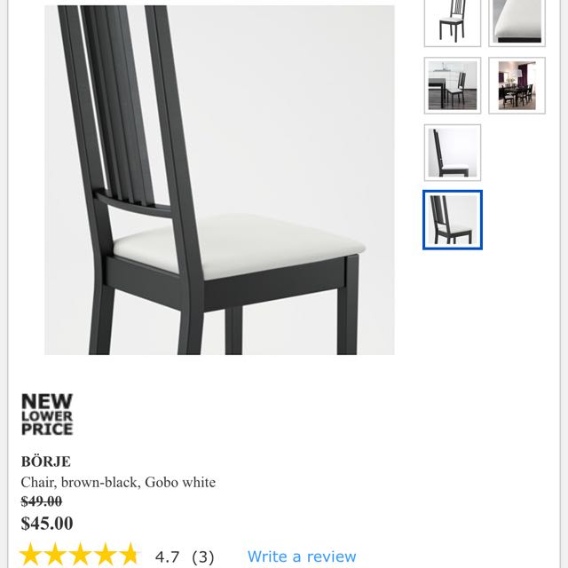 Ikea Borje Chair - 20pcs Available, Furniture & Home Living, Furniture ...