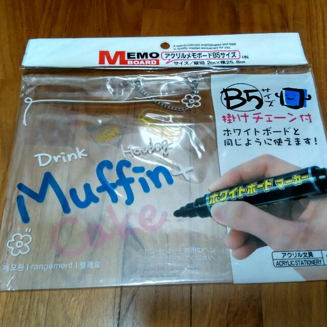 Daiso Acrylic Board (B5 Size), Hobbies & Toys, Stationery & Craft ...