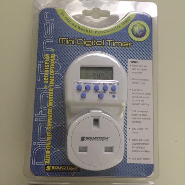 Electronic Digital Timer Minimum 1 Minute Interval, Furniture & Home ...