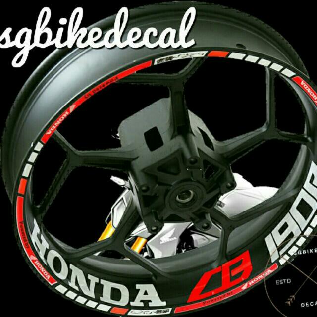 Honda Cb190r Rim Wrap, Motorcycles, Motorcycle Accessories on Carousell