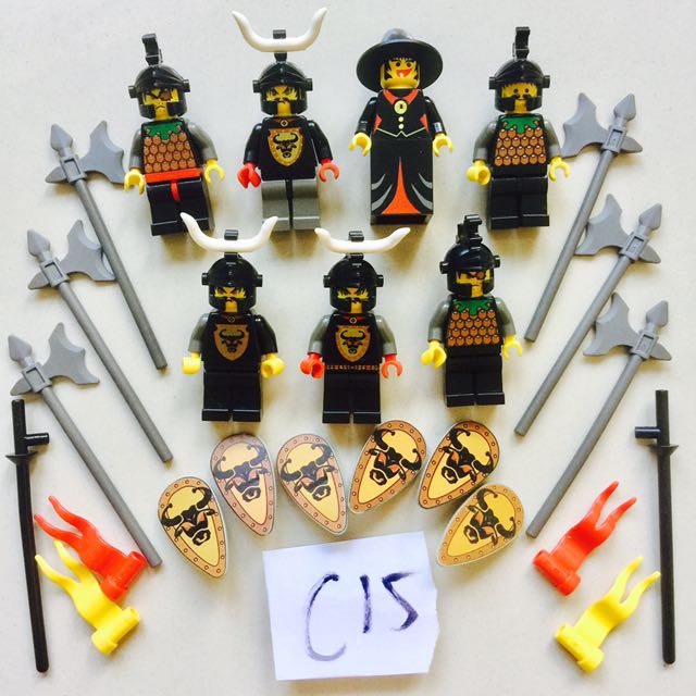 Lego Castle Cedric The Bull Knights Shield Weapons Soldier Warrior ...