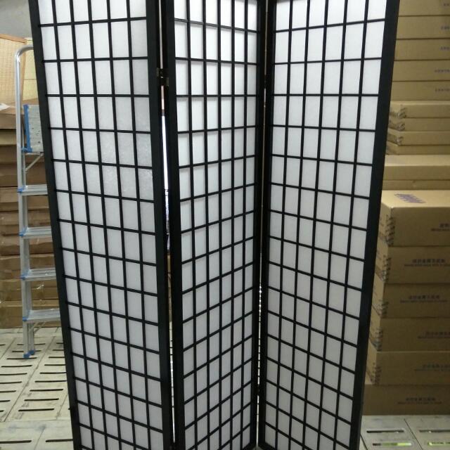 Partition/ Room Divider Grid Black, Furniture & Home Living, Home Decor ...