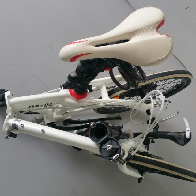 Hachiko HA-01 20" Aluminium White Folding Bike With Accessories @ $168, Sports Equipment ...