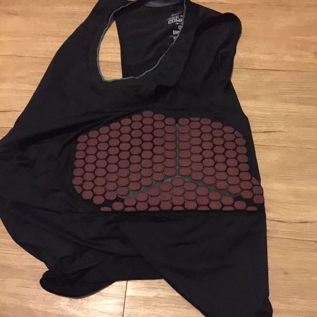 NIke Pro Combat Padded Compression Sando Red/Black, Men's Fashion ...