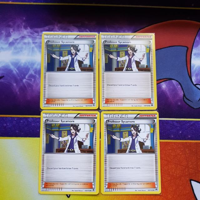 Professor Sycamore Playset Trainer Supporter Pokemon Trading Card Game ...