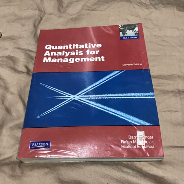 Quantitative Analysis for Management, Books & Stationery, Textbooks on ...