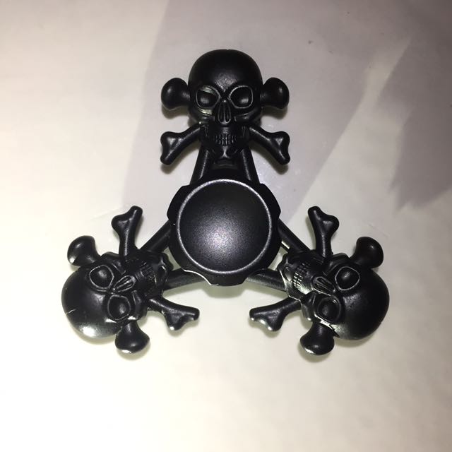 Skull Fidget Spinner, Hobbies & Toys, Toys & Games on Carousell
