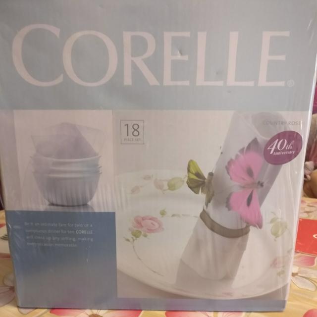Corelle 18 Piece Country Rose (40th Anniversary), TV & Home Appliances ...