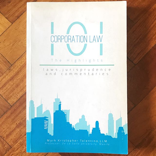 Corporation Law 101 by Mark Kristopher Tolentino, Hobbies & Toys, Books ...