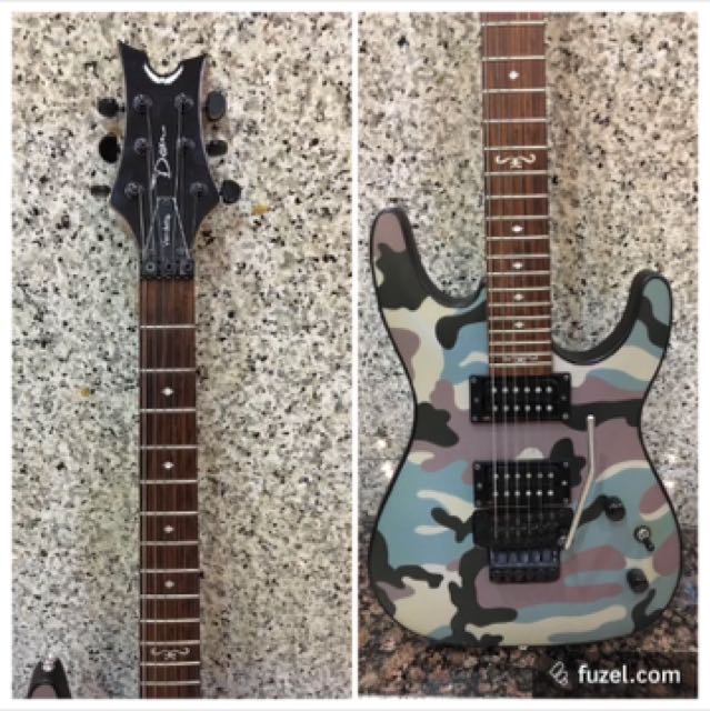 Dean Vendetta Camo Camouflage Floyd Rose Electric Guitar, Music & Media ...