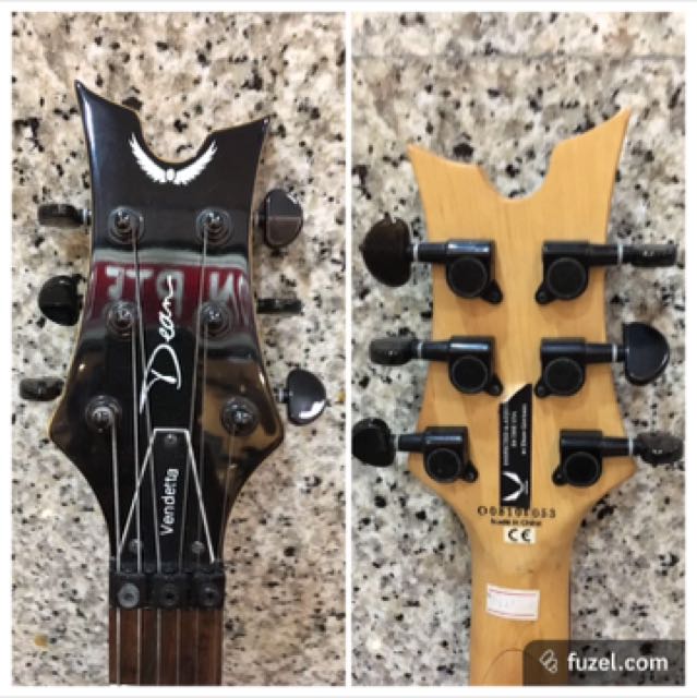 Dean Vendetta Camo Camouflage Floyd Rose Electric Guitar, Music & Media ...