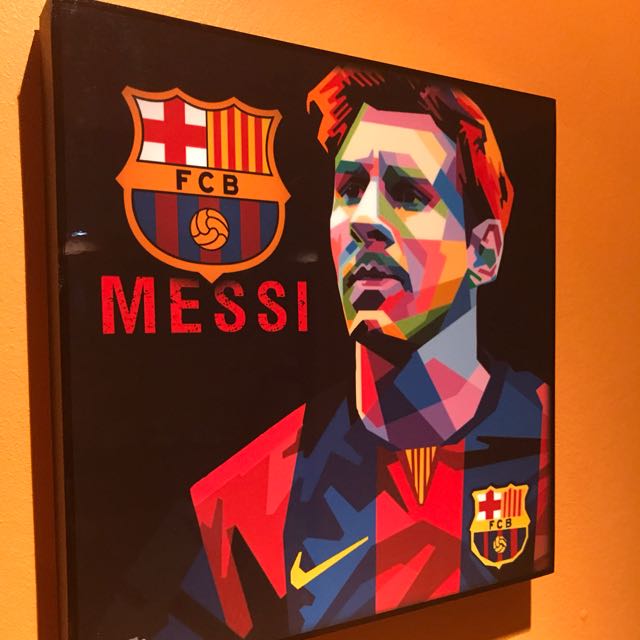 Lionel Messi : Pop Art Poster Frame, Hobbies & Toys, Stationery & Craft ...