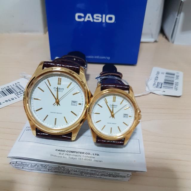 Casio Couple Pair Lover Leather Date Watch Mtp Ltp 1183q 7a Mobile Phones And Gadgets Wearables
