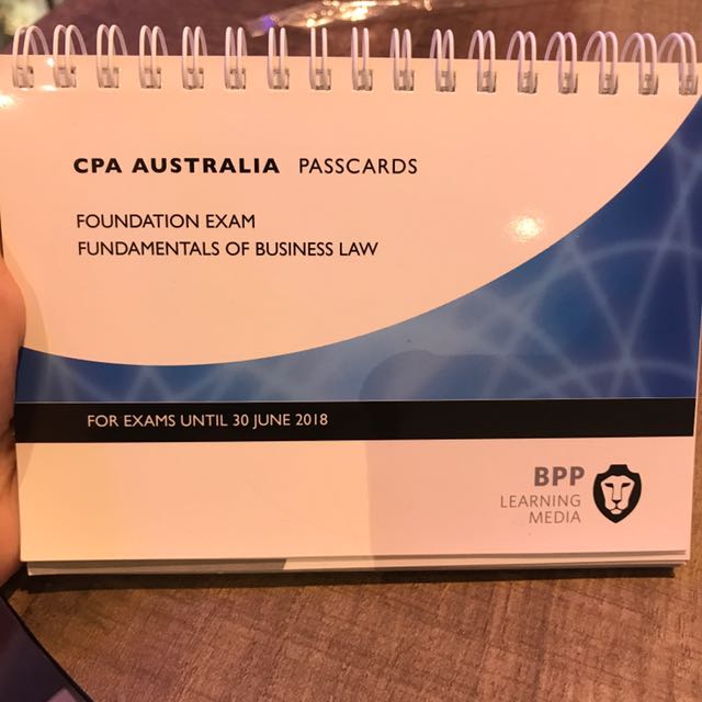 CPA Australia Fundamentals Of Business Law, Hobbies & Toys, Books ...