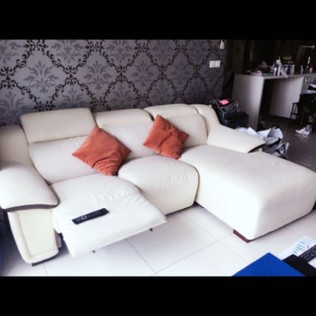 Designer Real Leather Recliner Sofa Couch, Furniture & Home Living ...