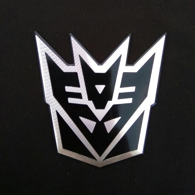 Decepticon Plastic Emblem, Motorcycles, Motorcycle Accessories on Carousell