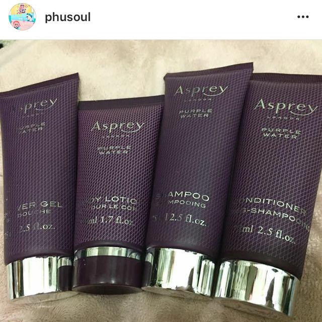 original ASPREY LONDON SET shower gel , lotion , shampo ,conditioner ...