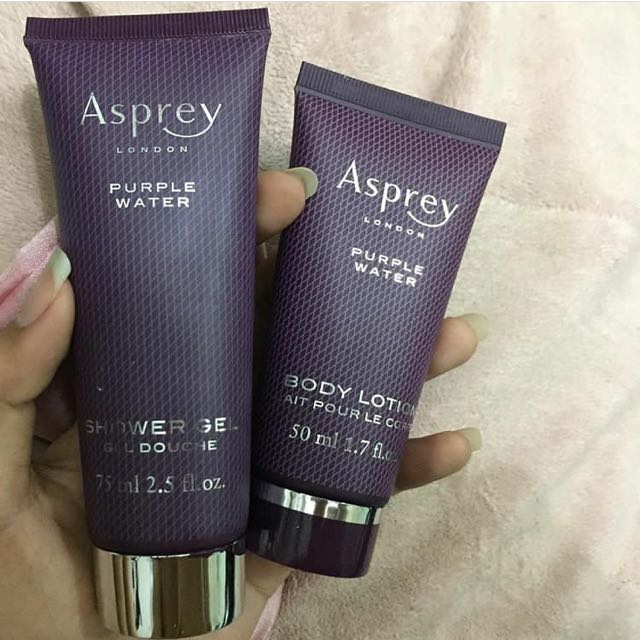 original ASPREY LONDON SET shower gel , lotion , shampo ,conditioner ...