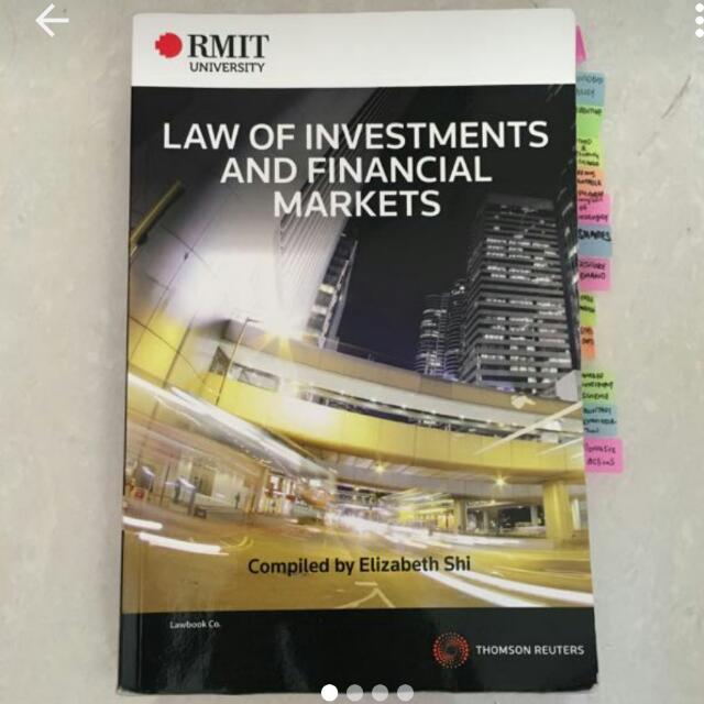 RMIT Law Of Investment, Hobbies & Toys, Books & Magazines, Textbooks on ...