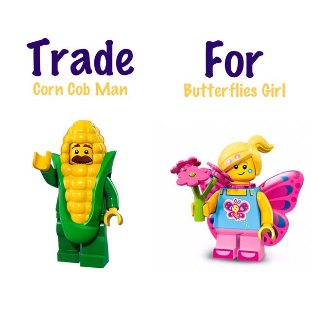 (WTT) Lego Corn Cob Man For Butterflies Girl, Hobbies & Toys, Toys ...