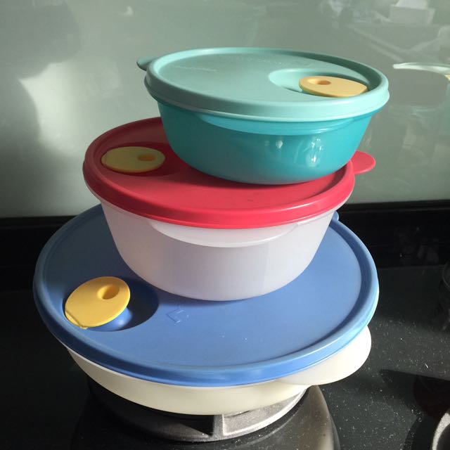 3 Tupperware Microwave Food Containers, TV & Home Appliances, Kitchen ...