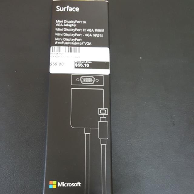 Original Microsoft Surface Mini Display Port to VGA Adaptor, Computers ...