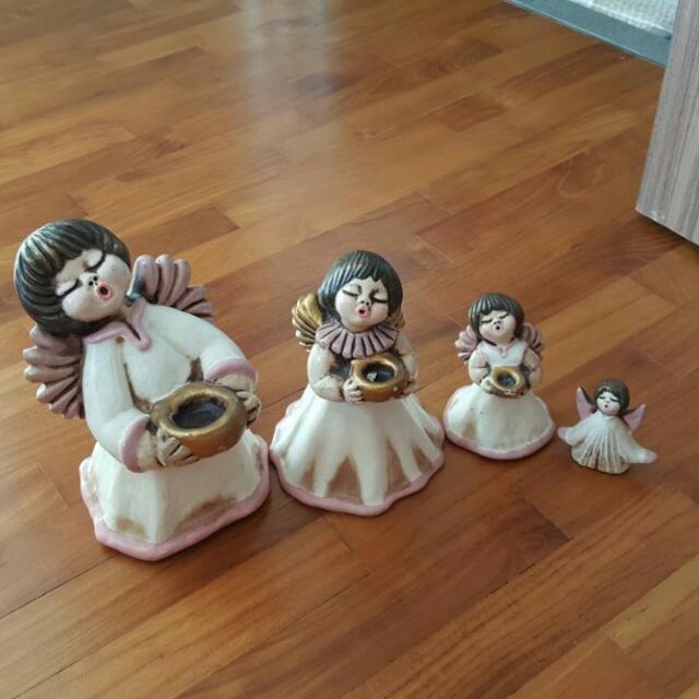 Set Of Original Bozner Engel Thun Angels Figurines, Hobbies & Toys ...