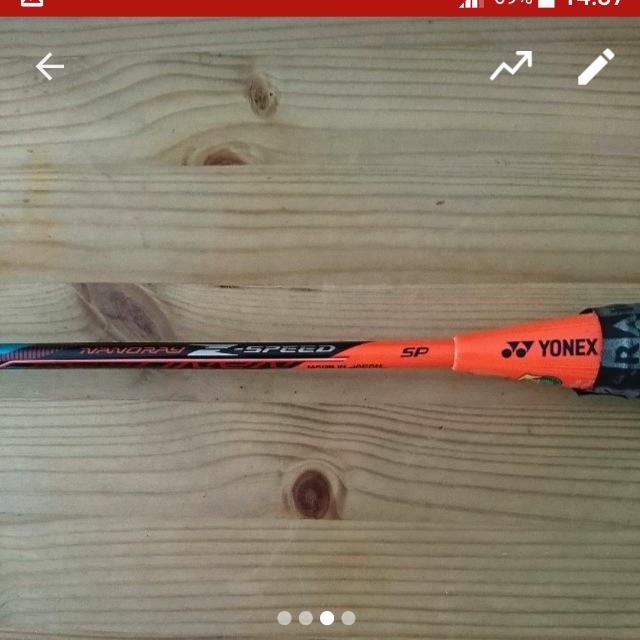 Yonex Nanoray Z Speed Badminton Racquet, Sports Equipment, Sports ...