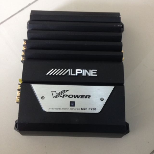 Alpine 2/1 Channel Power Amplifier, Auto Accessories on Carousell