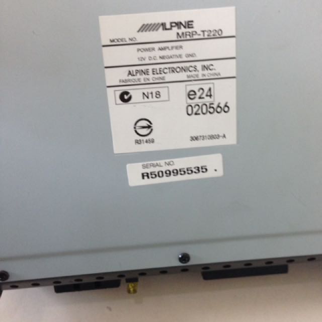 Alpine 2/1 Channel Power Amplifier, Auto Accessories on Carousell