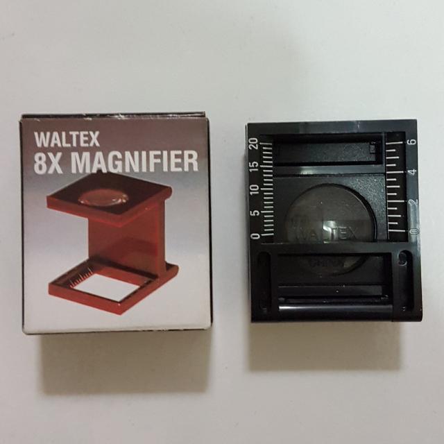 Brand New Waltex Compact 8x Magnifier Folding Linen Tester, Everything ...
