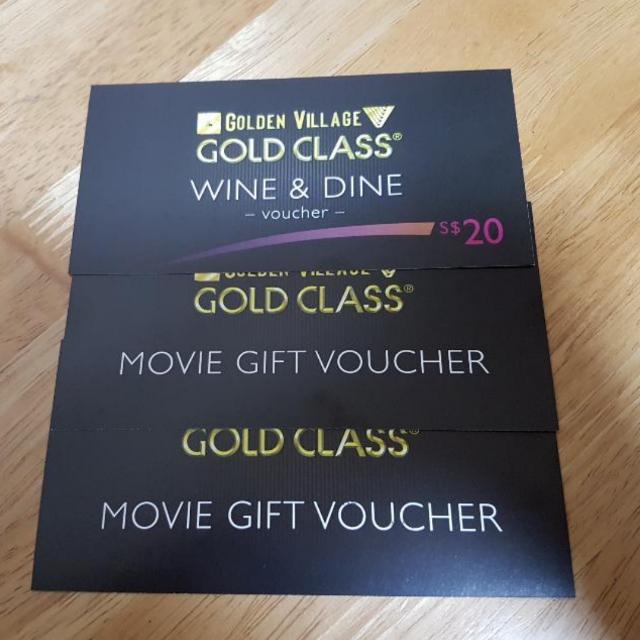 GV Gold Class Tickets, Tickets & Vouchers, Event Tickets on Carousell
